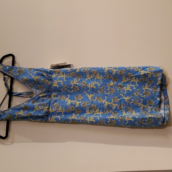 Rampage | Dresses | Nwt Rampage Size L Blueyellow Sleeveless Dress ...